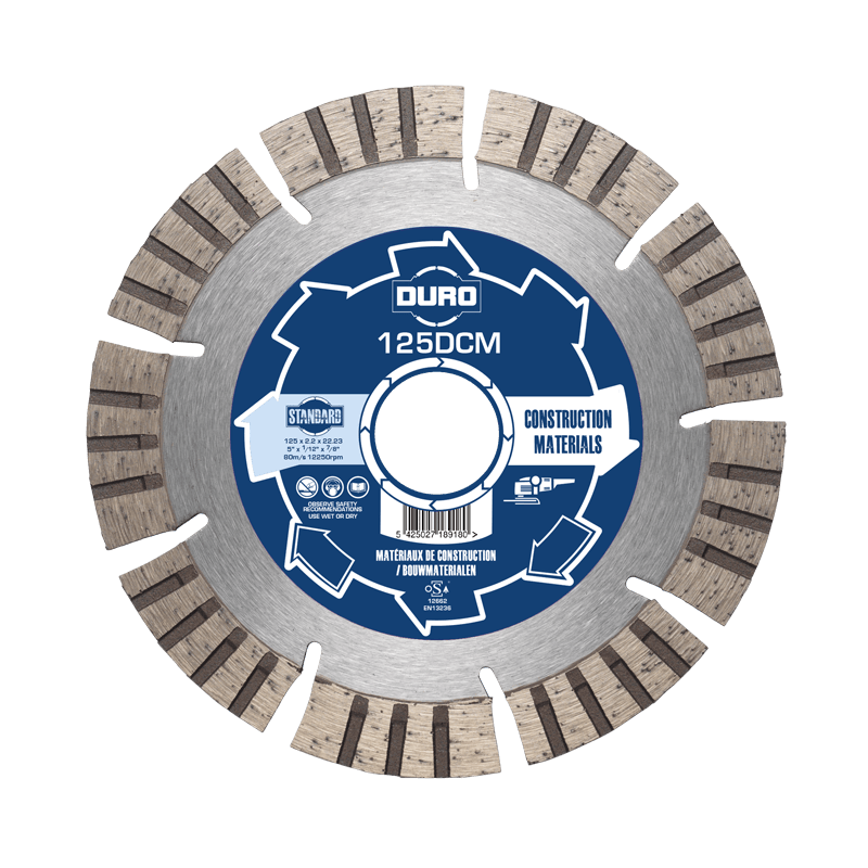 Duro Construction Materials Wall Chasing Diamond Blades - DCM-TWIN - Duro
