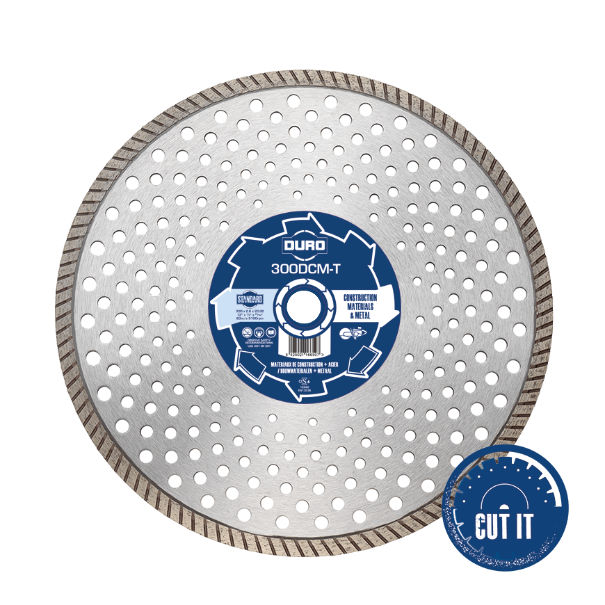 Duro Construction Materials & Metal Diamond Blade - DCM-T - Duro